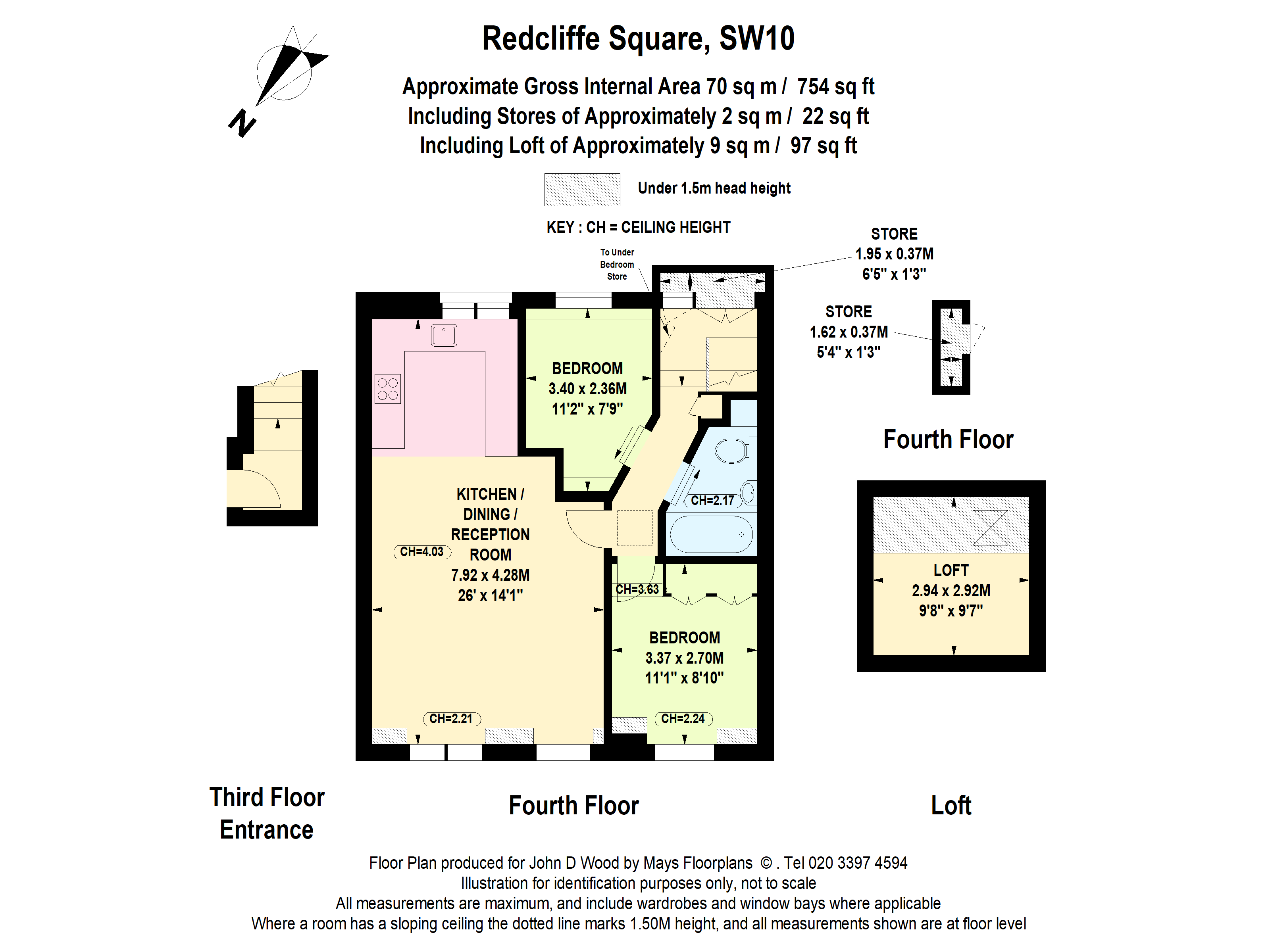 2 bedroom property for sale in Redcliffe Square, Chelsea, SW10 - £725,000